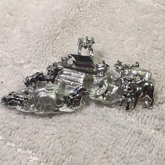 Ajc | Jewelry | Vintage Ajc Noahs Ark Brooch | Poshmark